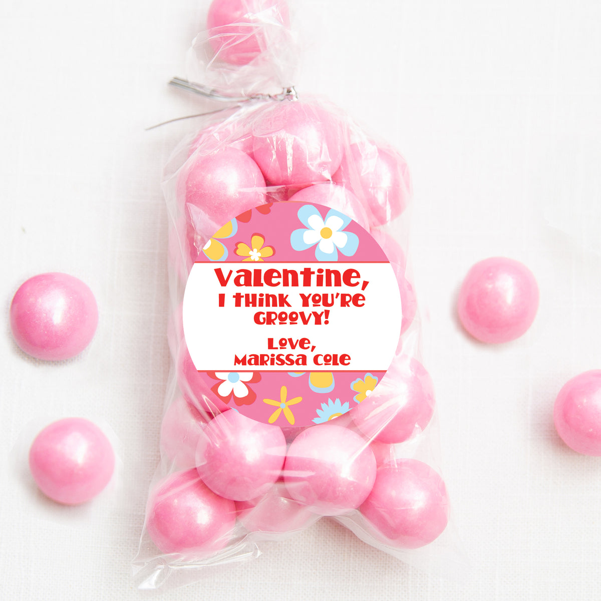 Groovy Valentine's Day Stickers - Pipsy