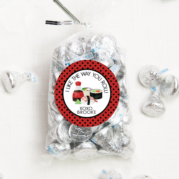 Sushi Valentine's Day Stickers - Pipsy