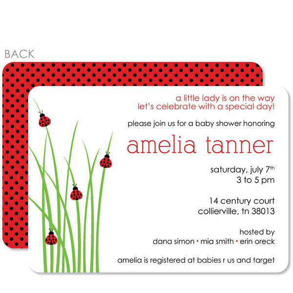 Ladybug Baby Shower Invitation - Pipsy