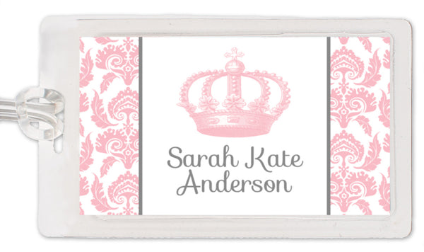 Vintage Princess Crown Bag Tag - Pipsy